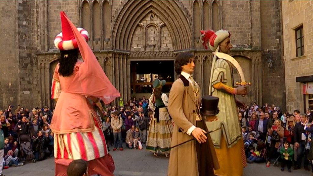 Els Gegants del Pi inauguren les Festes de Sant Josep Oriol