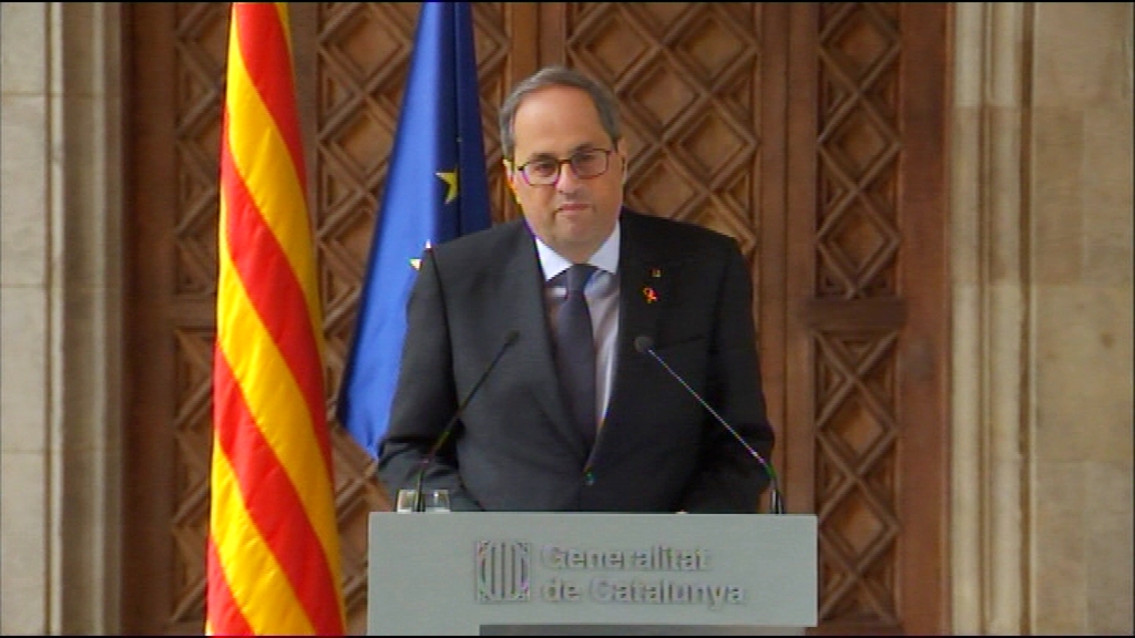 Torra: "Un tribunal amb motivacions polítques no m'inhabilitarà" | betevé