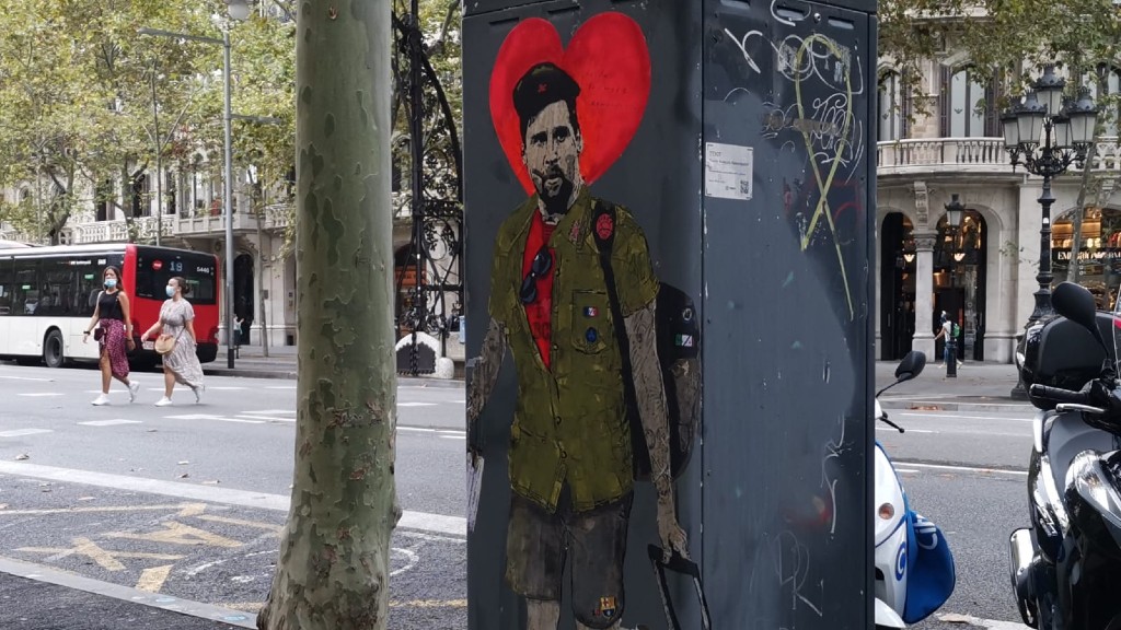 Tvboy s'acomiada de Messi caracteritzant-lo de Che Guevara