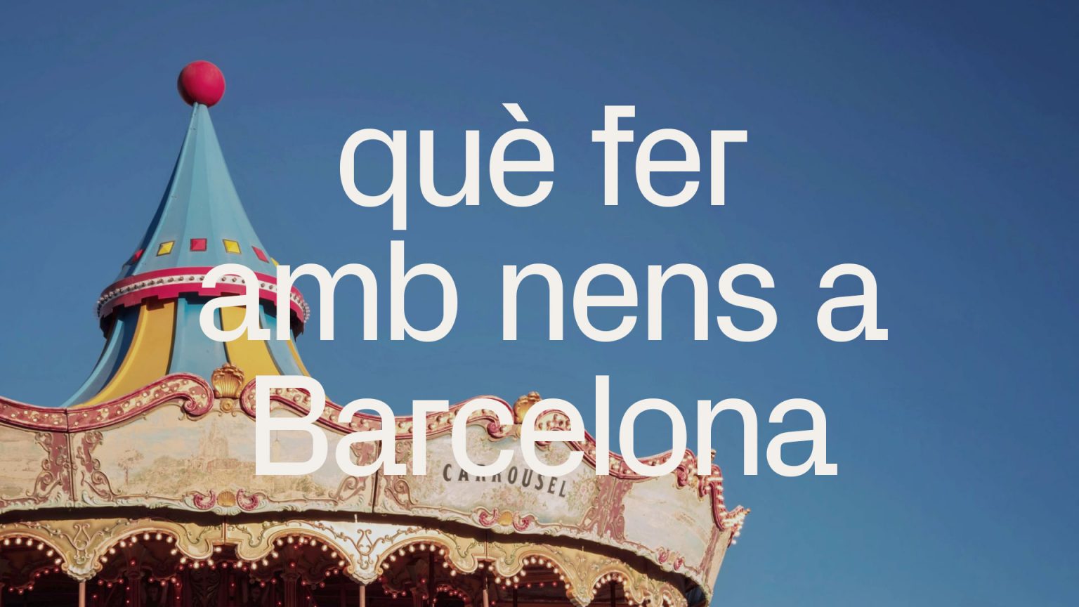 Què Fer Avui a Barcelona? Agenda d'activitats i plans | GUIA