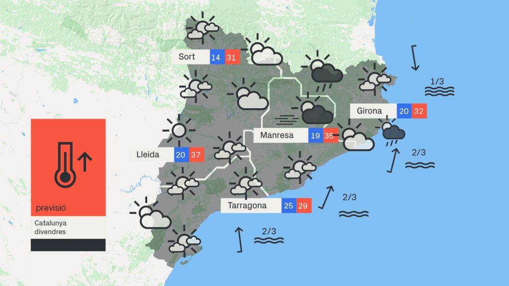 Previsió del temps de divendres, 27 d’agost del 2021: calor i xafogor ...