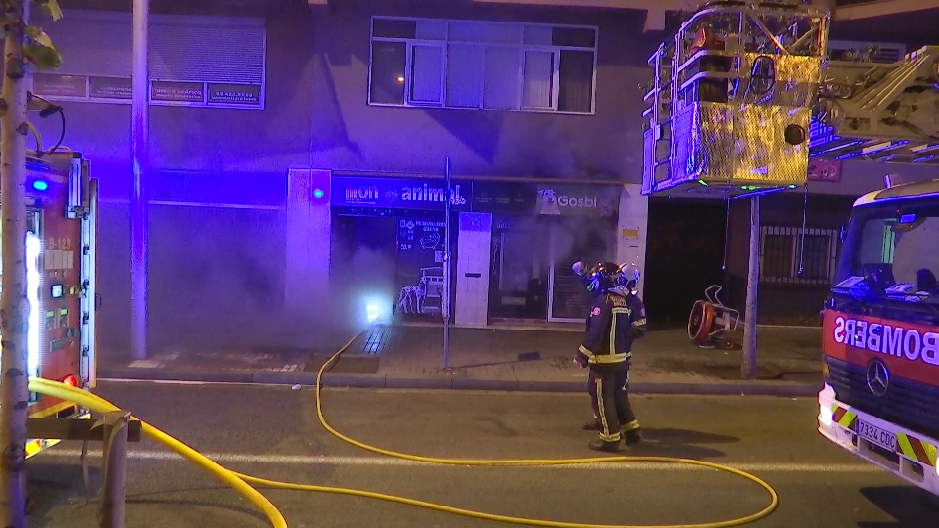 Moren 300 animals en l'incendi d'una botiga a Barcelona