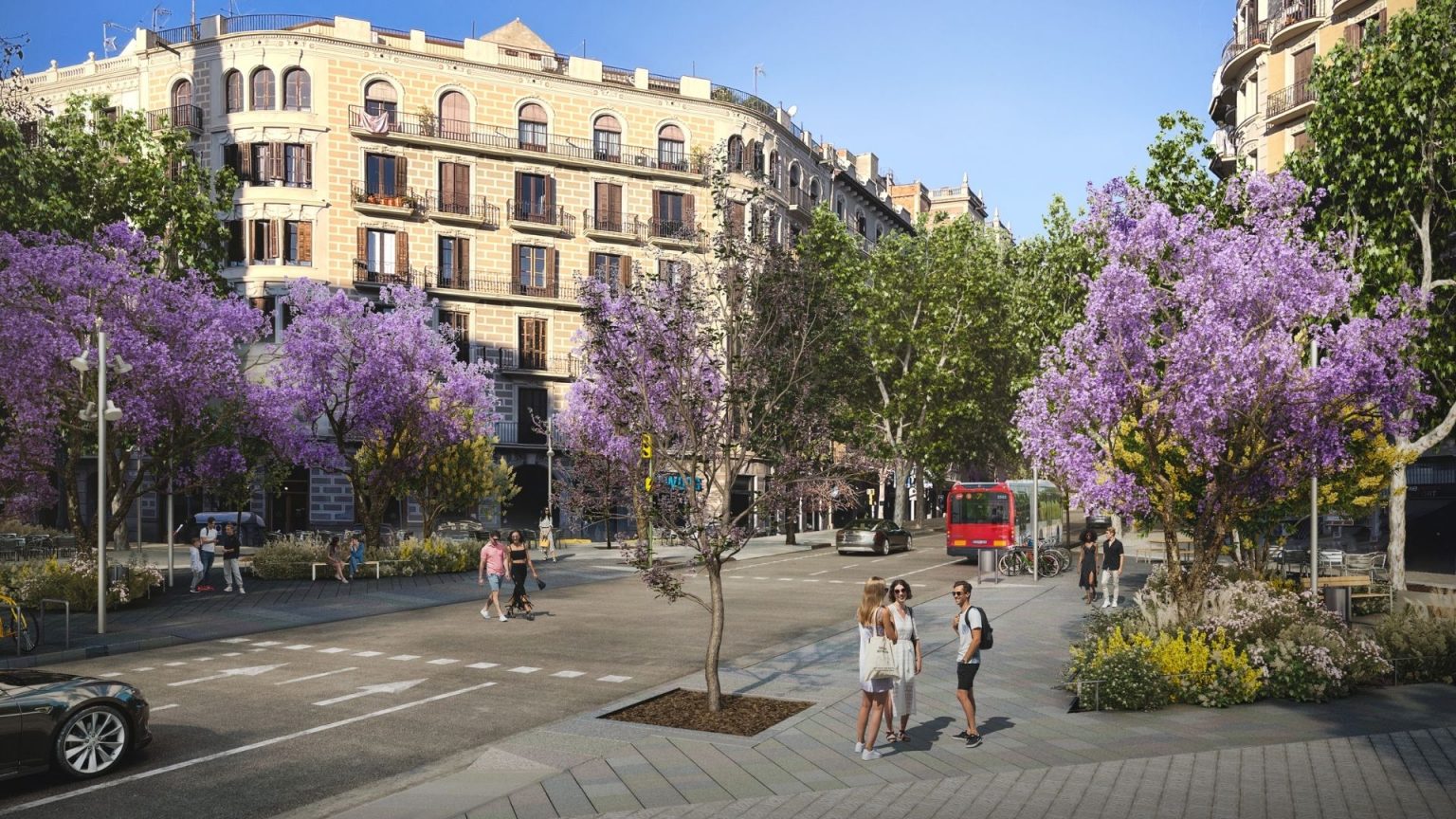 La superilla de l'Eixample serà una realitat d'aquí a un any