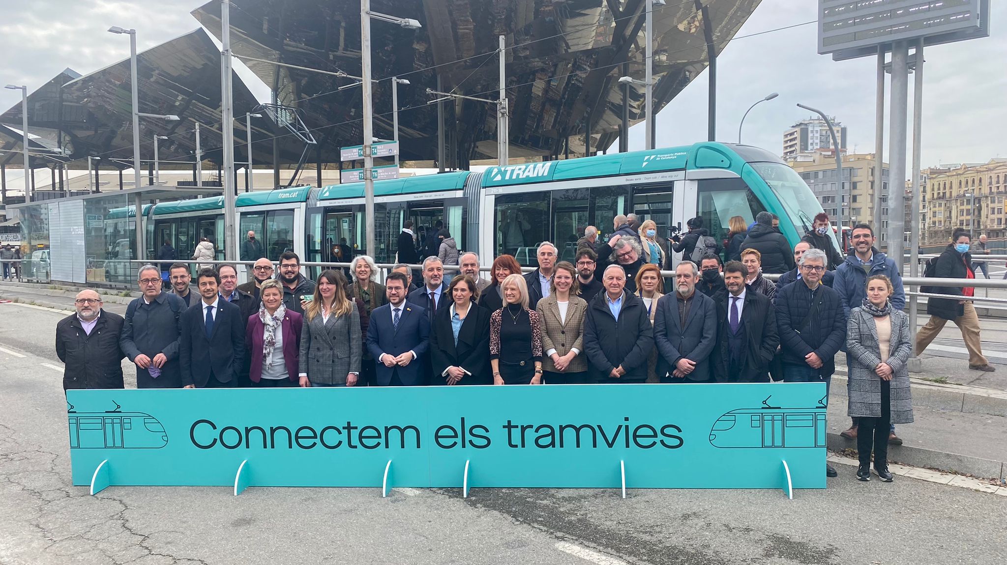 Tret de sortida a les obres d'unió del tramvia per la Diagonal