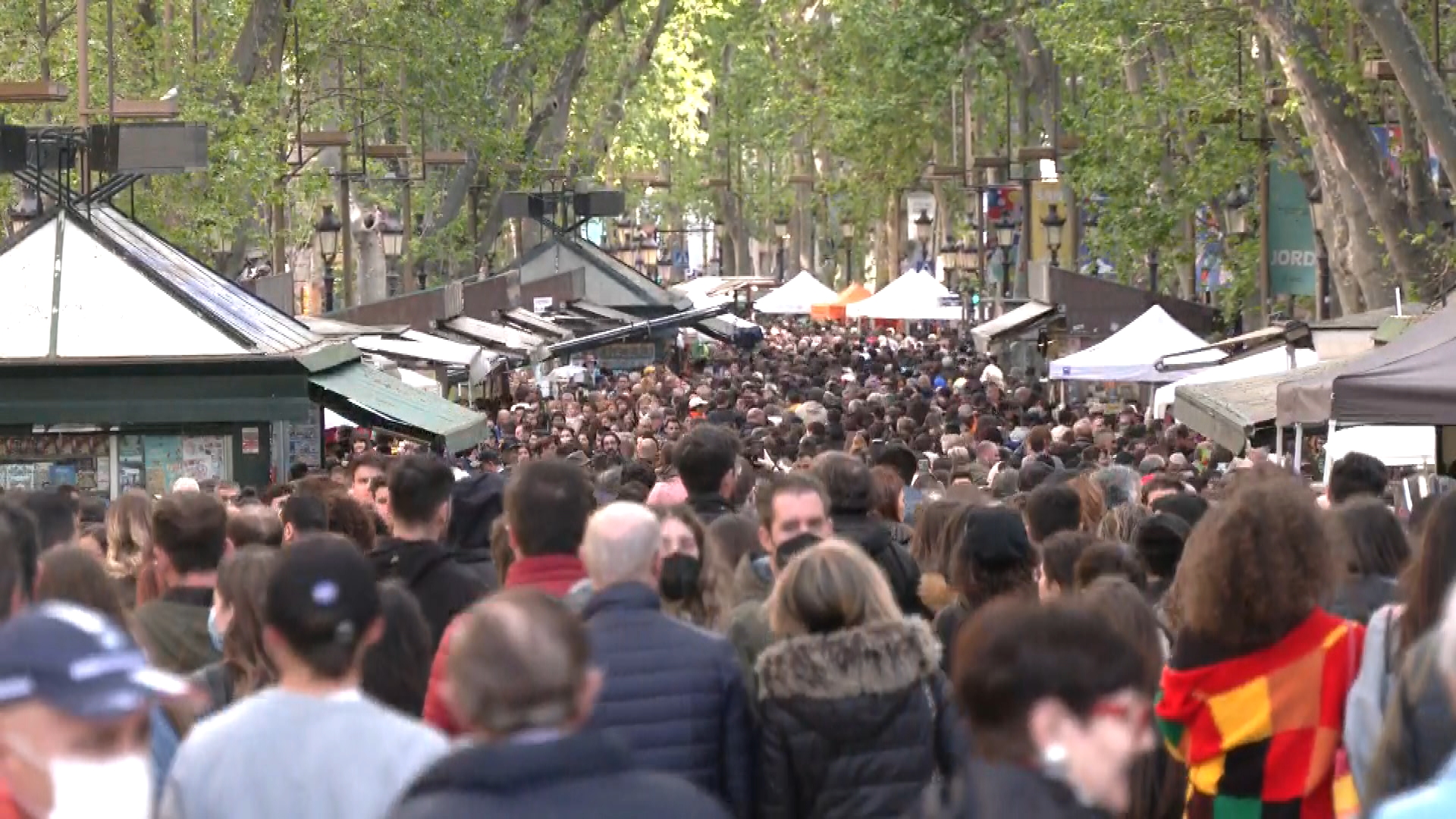 La Rambla, dins de la superilla literària del Sant Jordi 2023