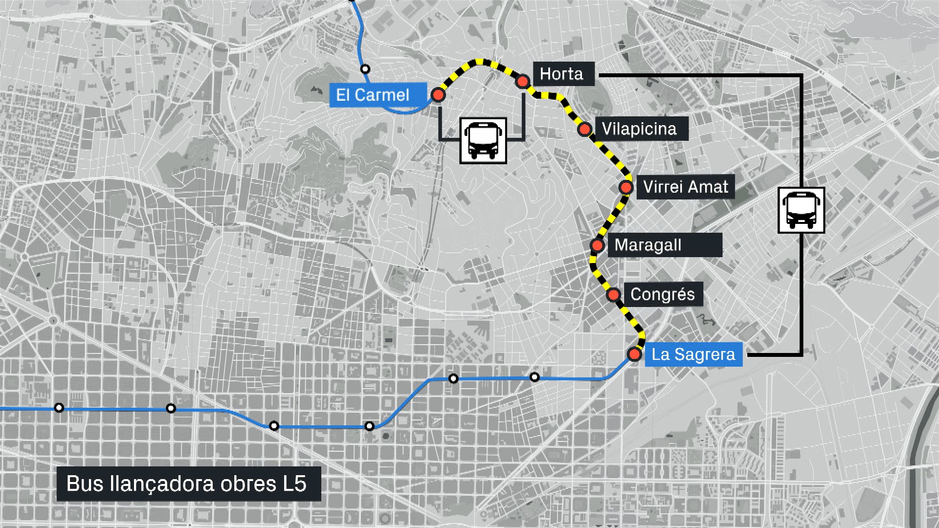 L'L3 del metro, sense servei entre Paral·lel i Liceu
