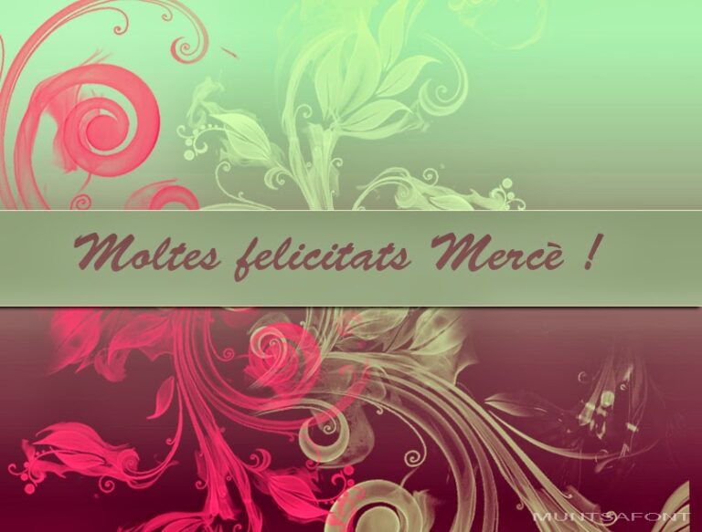 Felicitats, Mercè! Fotos, GIF i Stickers per felicitar el sant