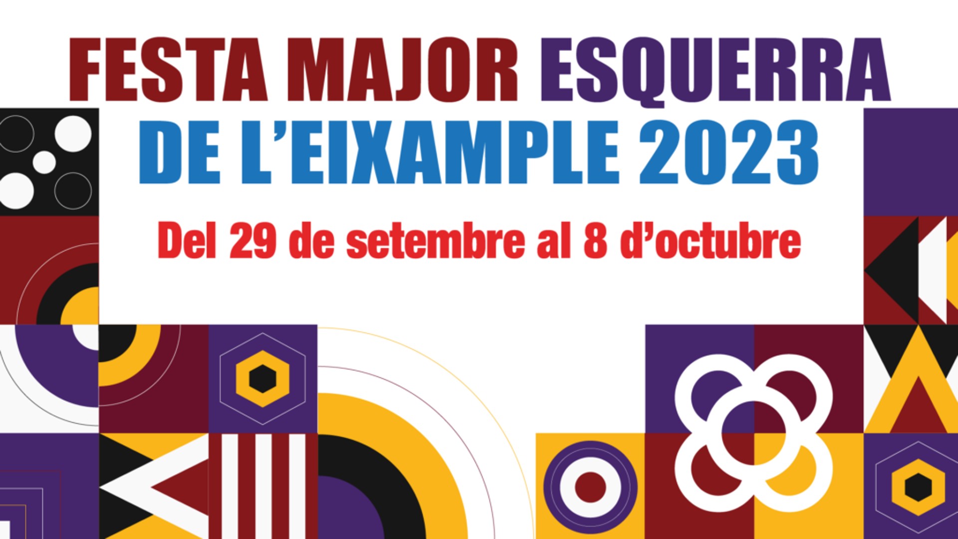 Festa Major de l'Esquerra de l'Eixample 2023 | Programa PDF