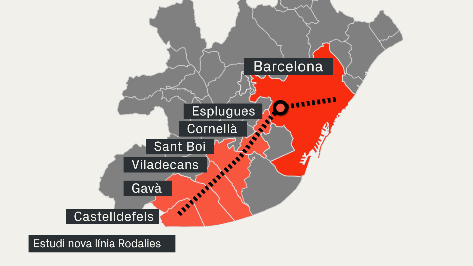 Estudien una línia de Rodalies amb un túnel per la Diagonal