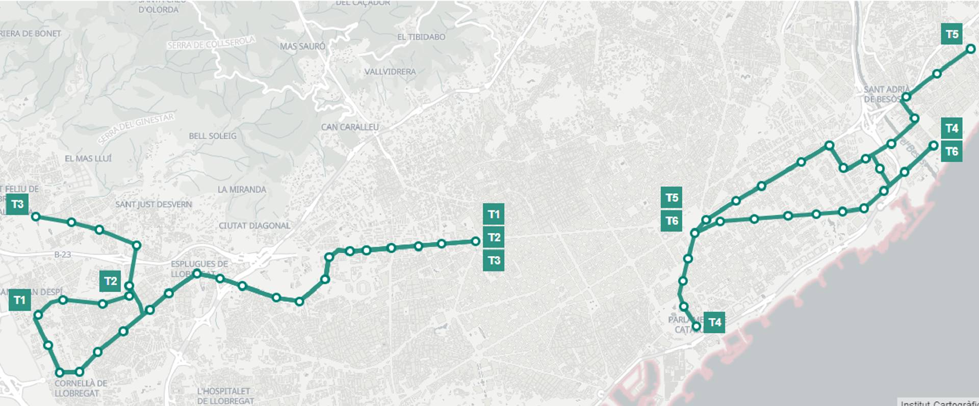 Alternatives a la incidència de Renfe: tram, bus, metro, FGC
