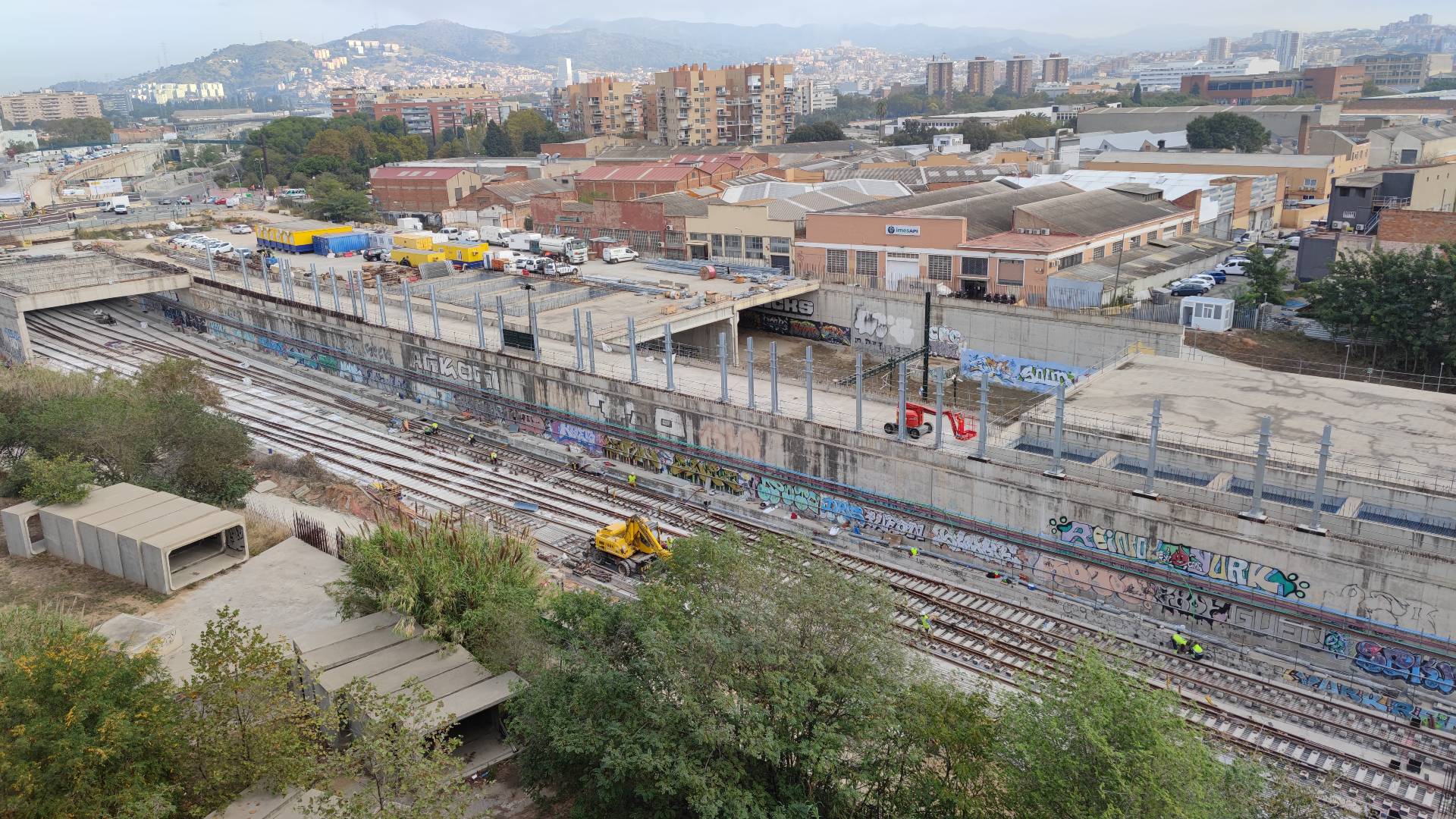 El soroll de les obres de la Sagrera martiritza els veïns