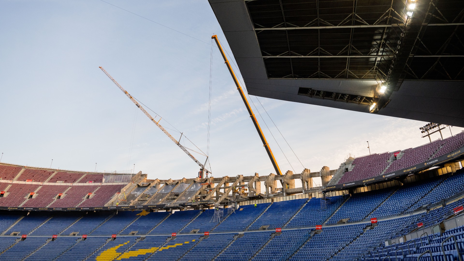 Les obres al Camp Nou en limiten l'aforament