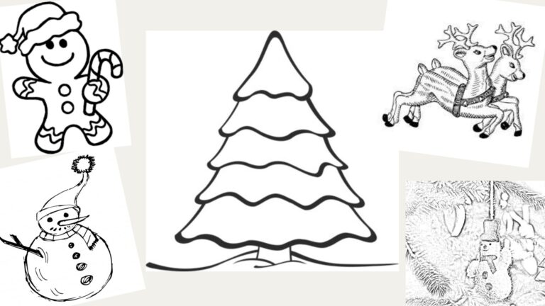 Dibuixos de Nadal per Pintar i Imprimir: Imatges Gratis (2024)