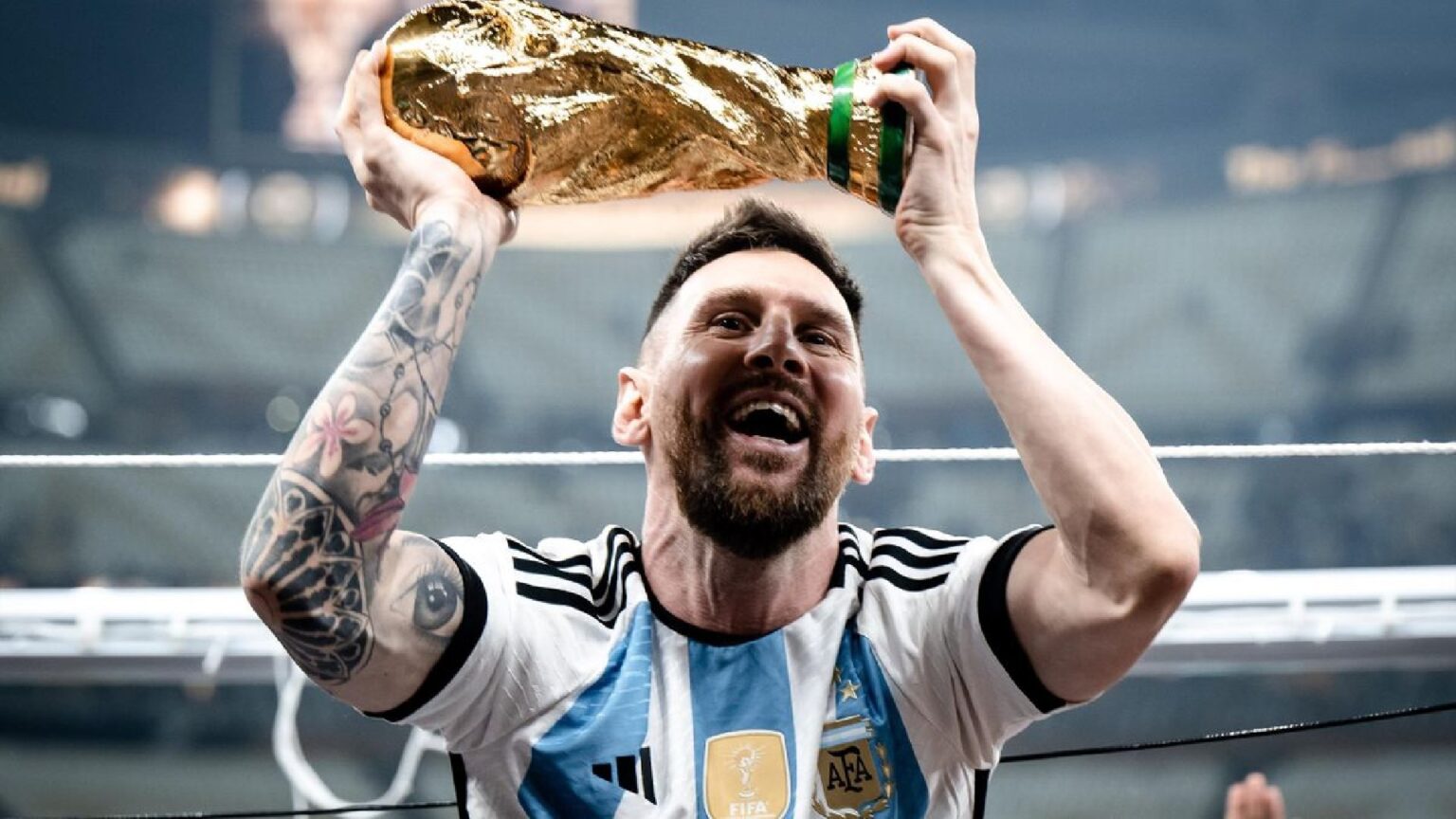 La foto de Messi amb la copa del món, rècord a Instagram