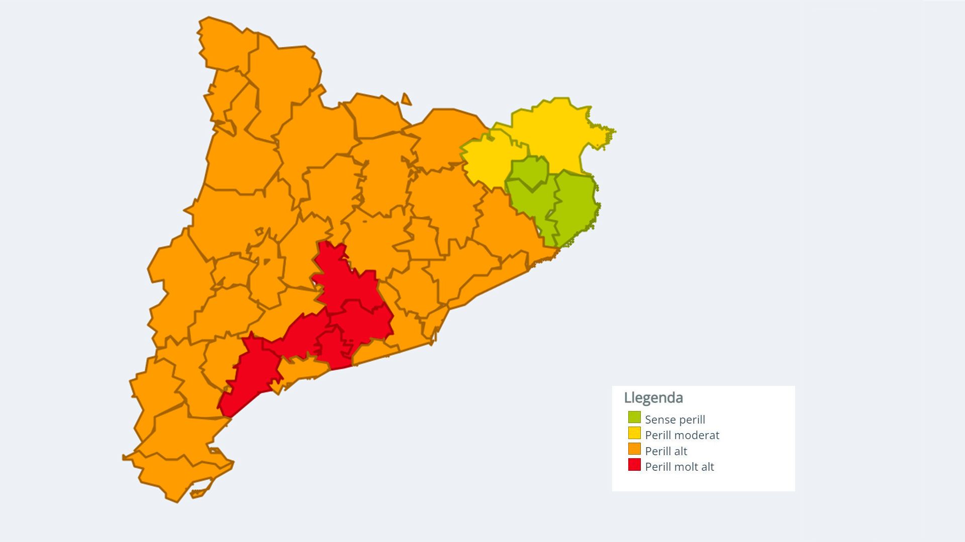 Protecció Civil activa de l'alerta per fort vent a Catalunya