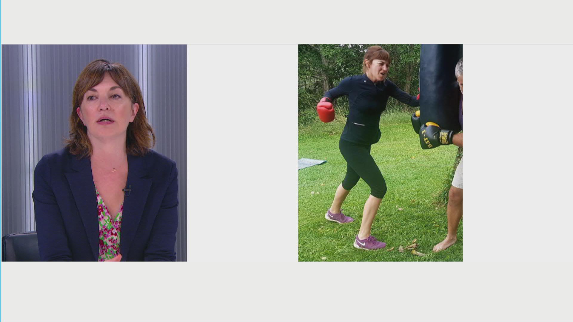 La cara més esportiva d'Àgata Roca, del Girotònic a la boxa