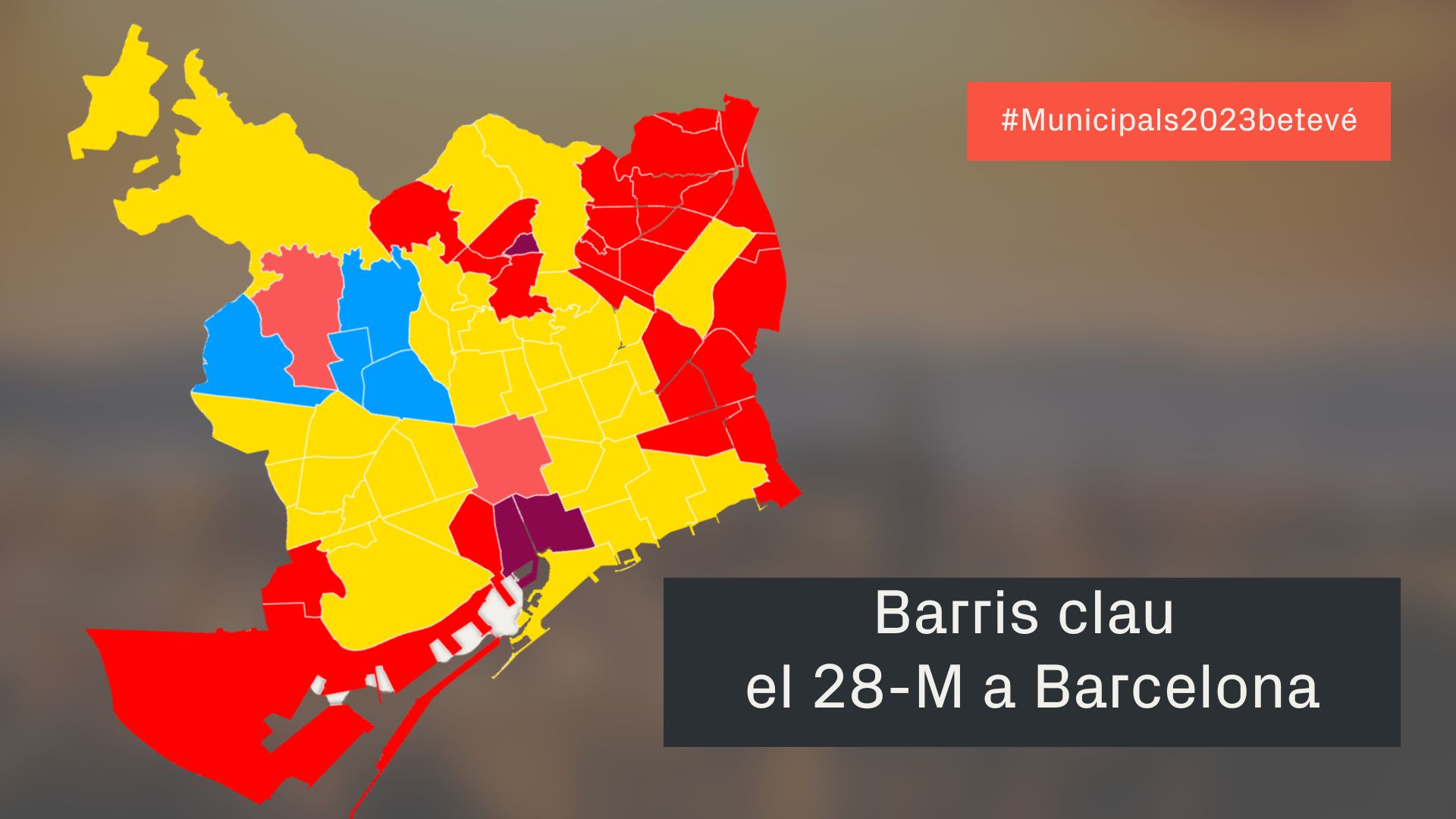 Quins barris poden decidir la victòria a les eleccions de Barcelona?