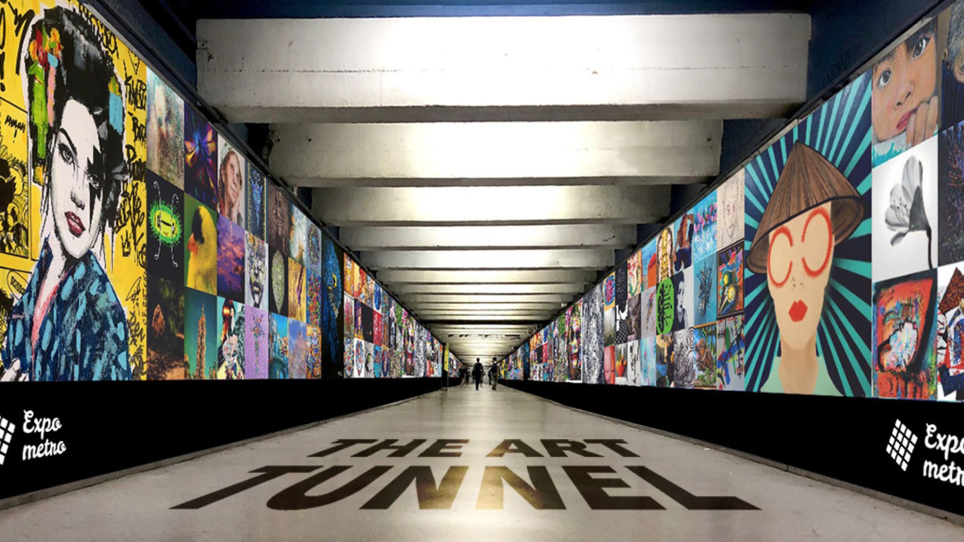 "The art tunnel", al metro de Passeig de Gràcia