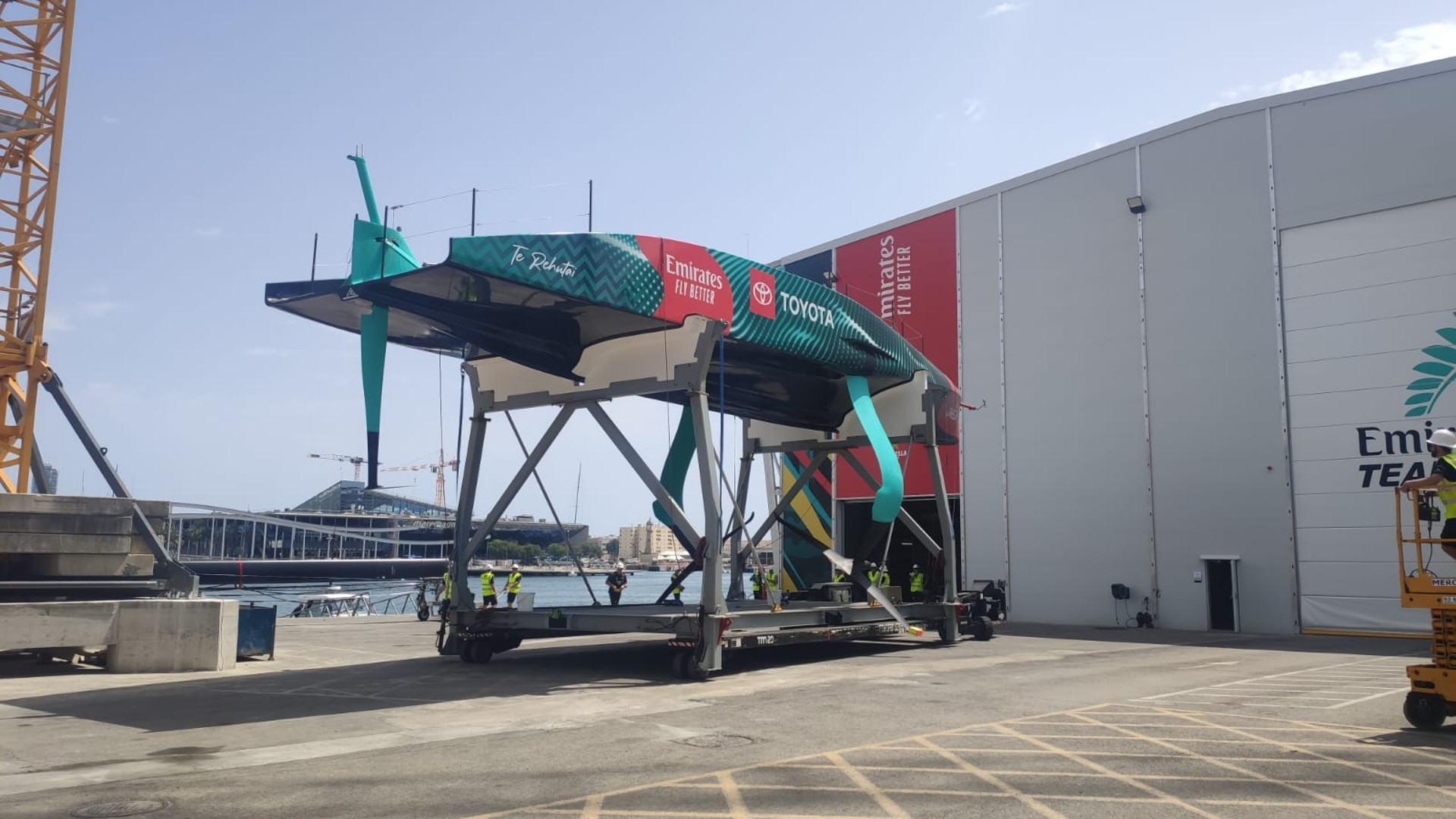 Aixi és l'espectacular base de l'Emirates New Team Zealand