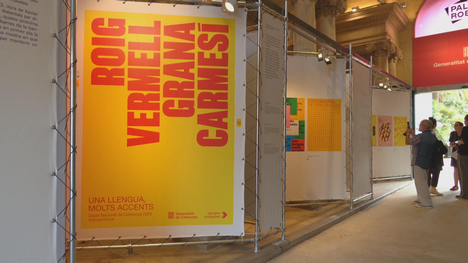 El Palau Robert exposa cartells de la Diada 2023