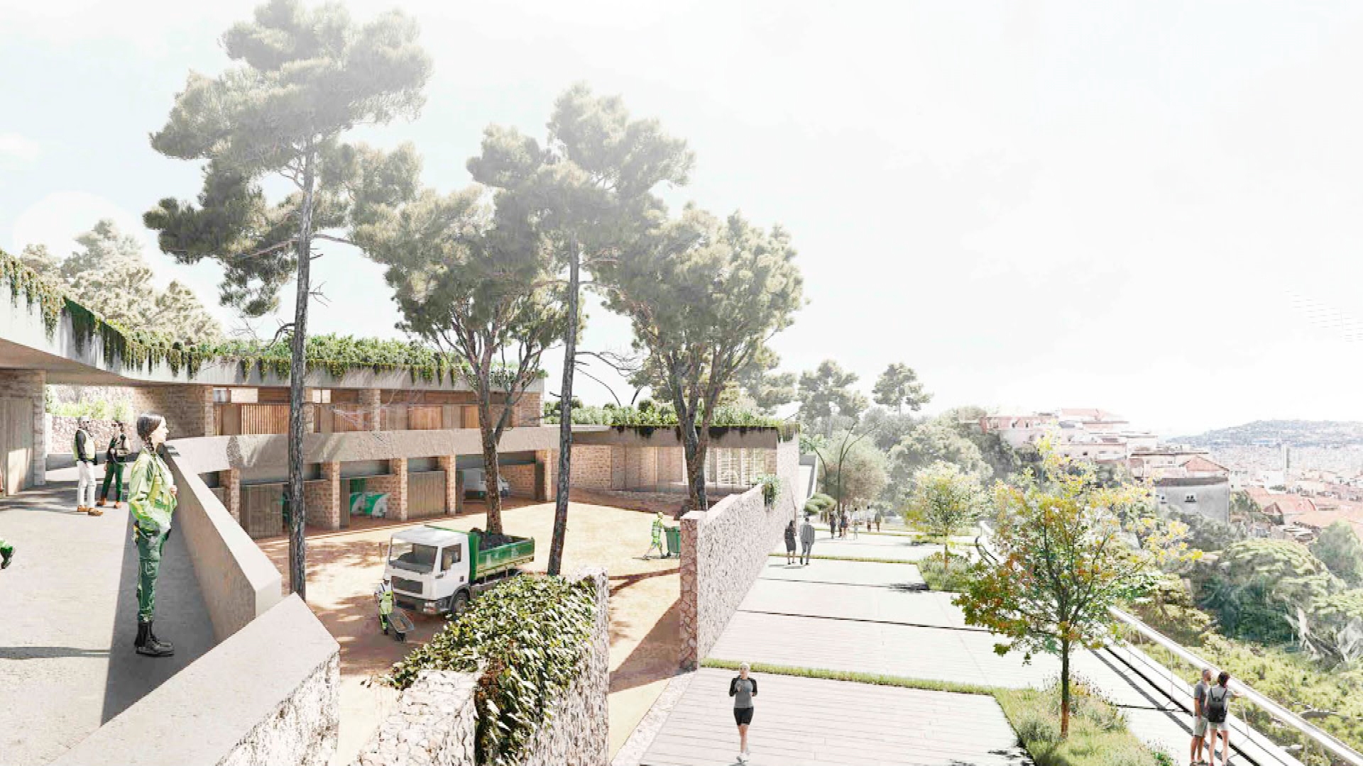 Així és el projecte per fer un mirador a tocar del Parc Güell
