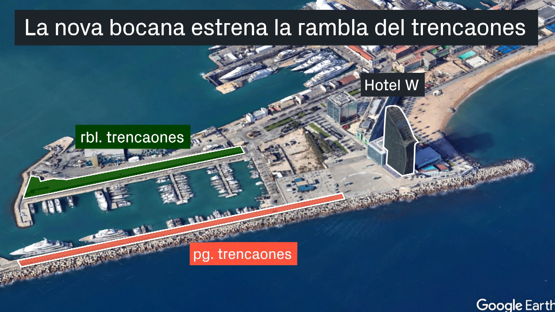 Estrena de la rambla del Trencaones i mirador a la nova bocana