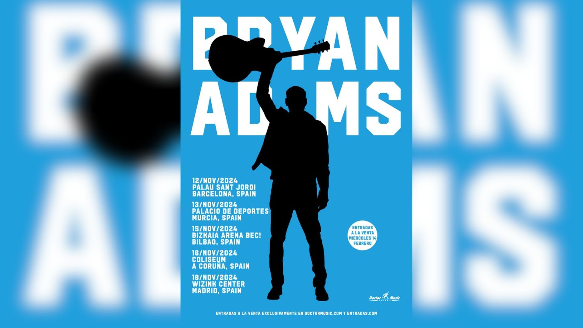 Concert de Bryan Adams a Barcelona el 2024, al Palau Sant Jordi
