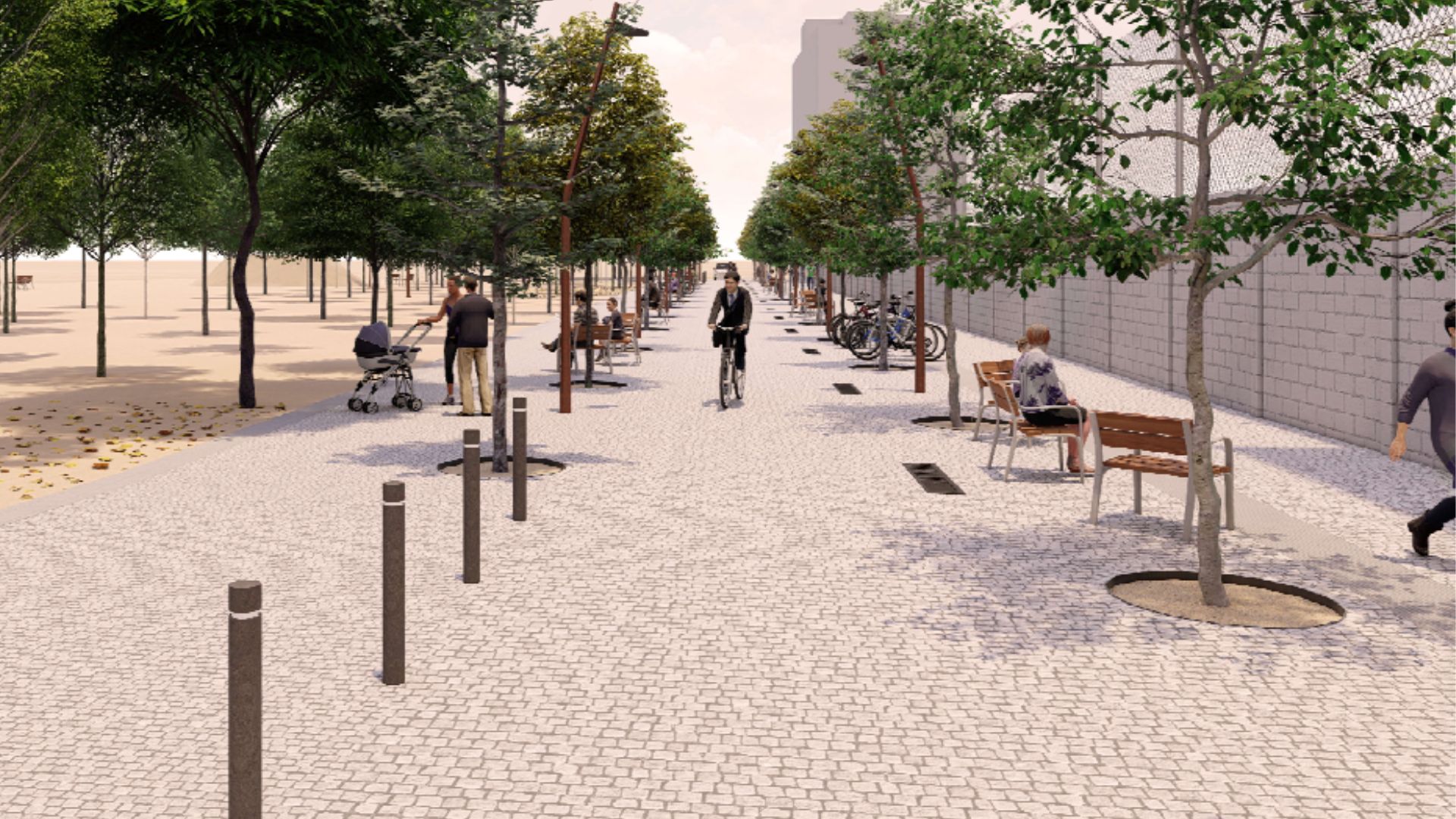 Així quedarà el carrer de Can Ros, a tocar del Canòdrom