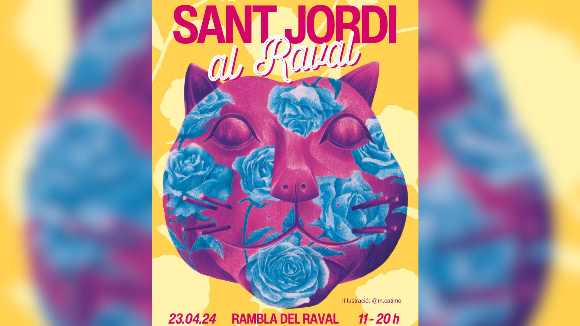 60 entitats del Raval celebren el Sant Jordi 2024 al barri