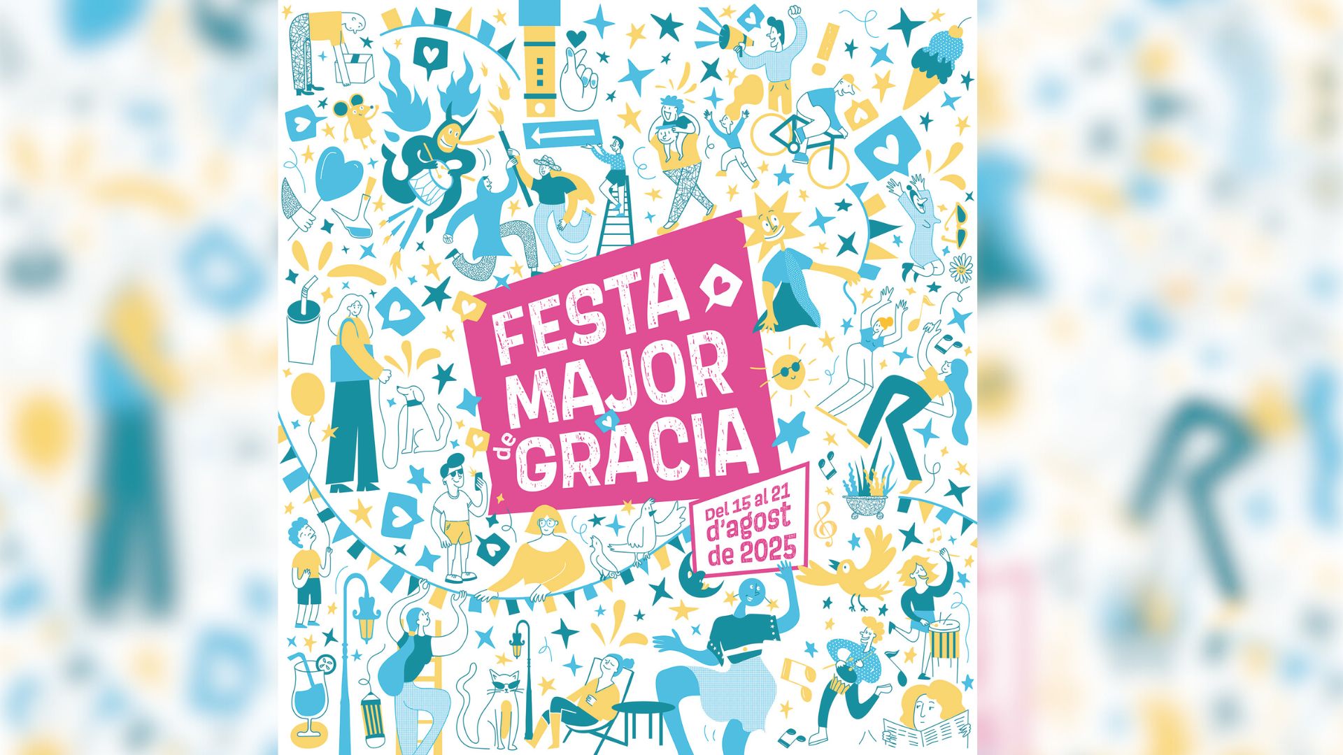 La vitalitat i l'alegria de Gràcia al cartell de la festa major