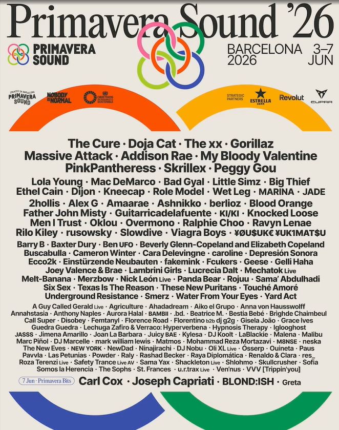 Primavera Sound 2026: Dates, Entrades, Concerts i Cartell