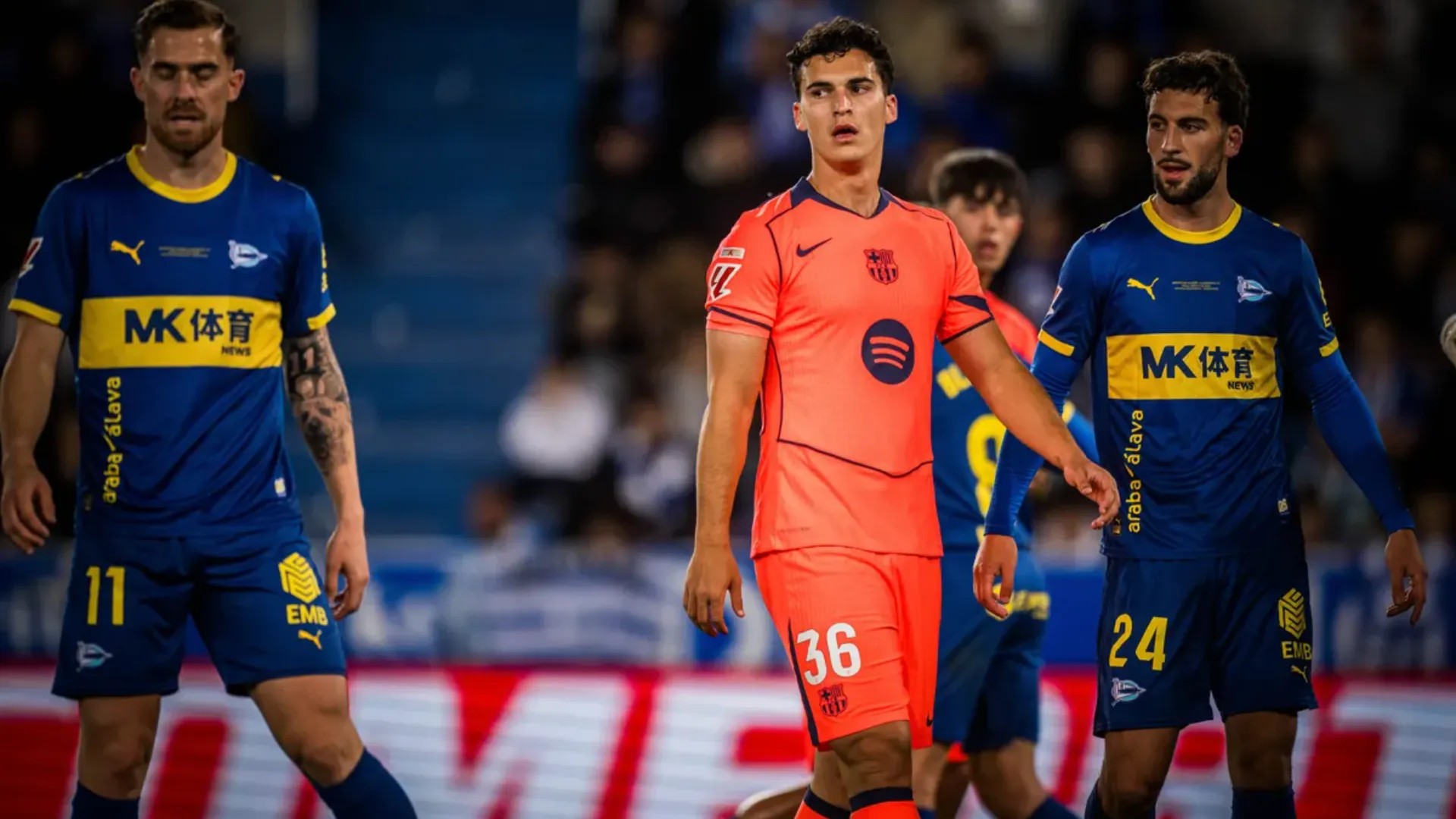 Debut agredolç d'Álvaro Cortés amb el Barça contra l'Alabès